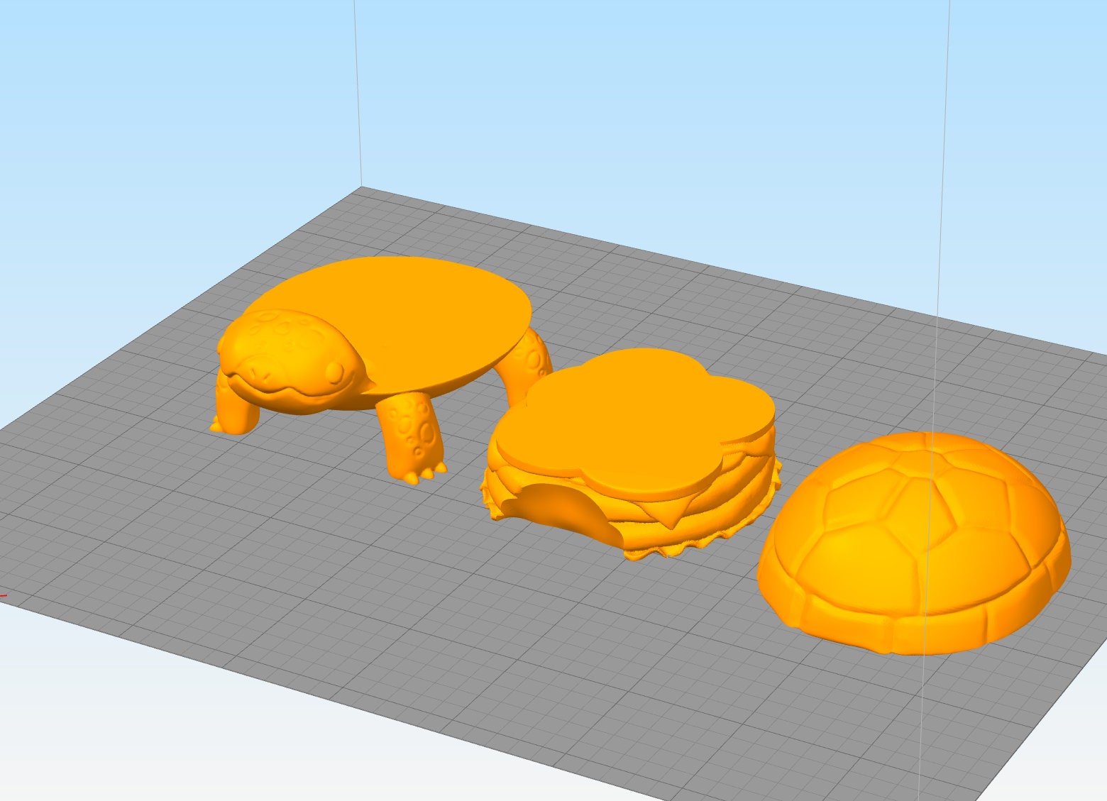 Turtle Burger 3D File, Cute Turtle Figure, Turtle Stl, Tortoise, 3D ...