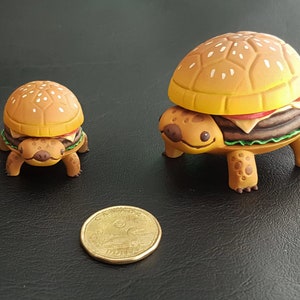 Turtle Burger 3D File, Cute Turtle Figure, Turtle Stl, Tortoise, 3D ...