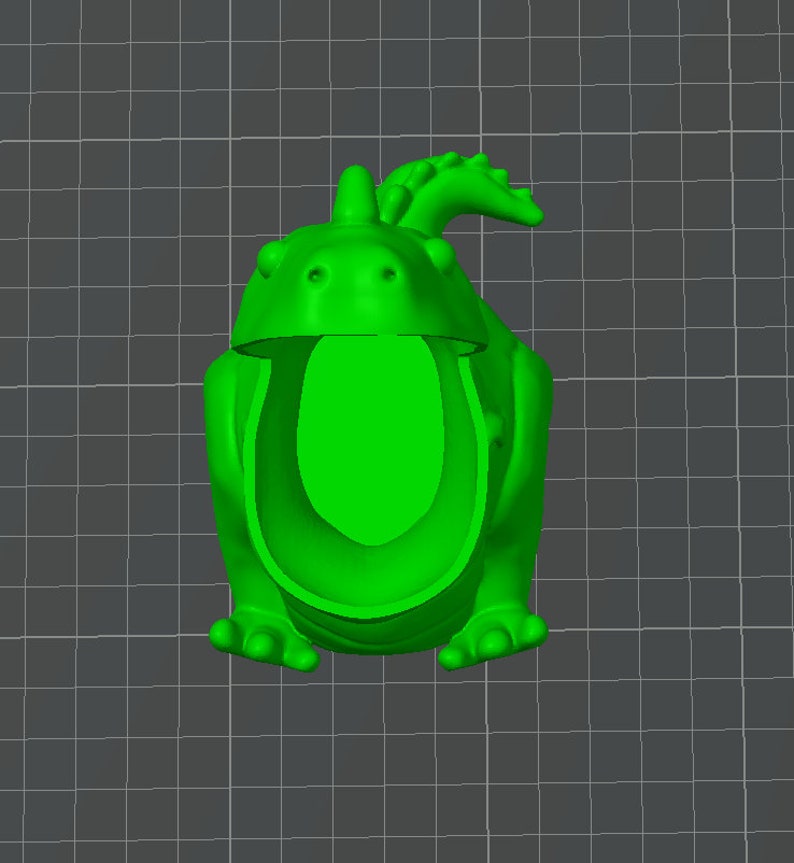 3D Print File STL, 3D File Cute Dinosaur Easy to 3D Print No Supports ...