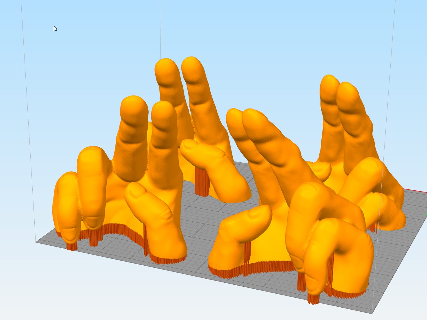 Waving Hand Car Dashboard, 2 Finger Waving Hand, Stl File 3D Printing ...