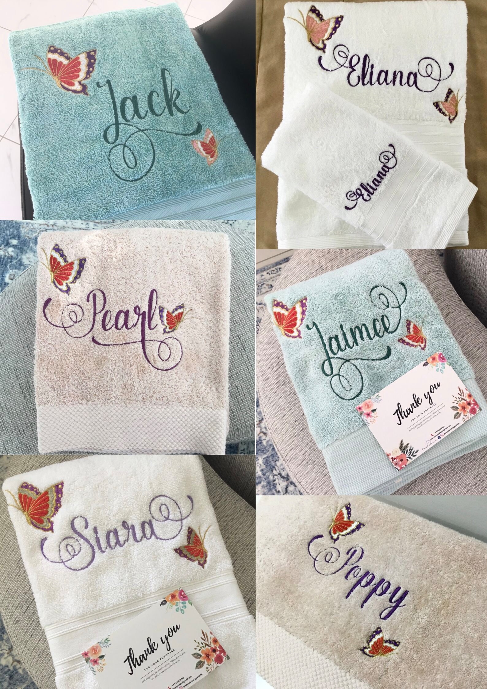 Personalised Bath Towel/ Embroidered Bath Towel/ Bath Towel - Etsy