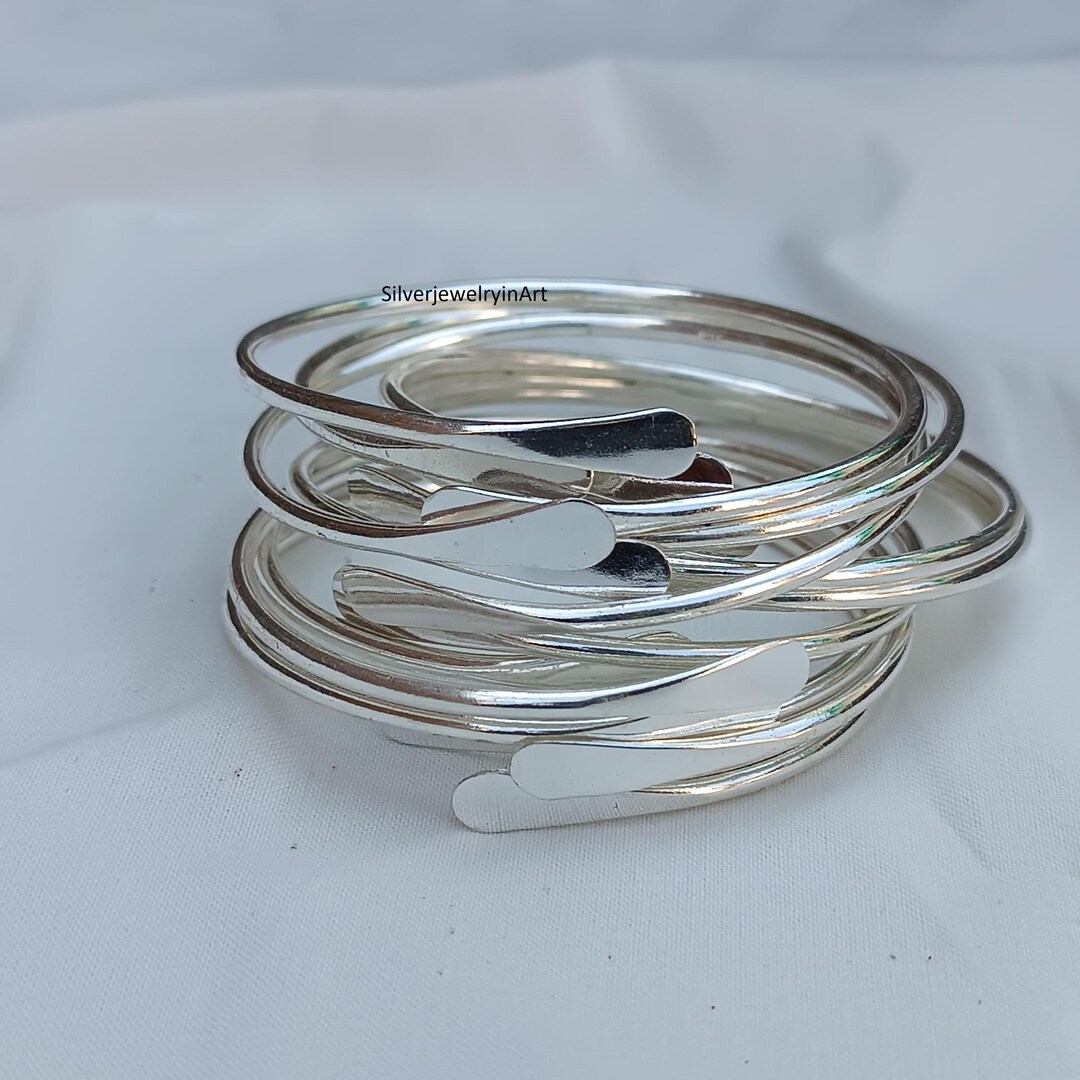 Adjustable Bracelets , 7 Set of Bangles , 925 Silver Bangles , 7 Days ...