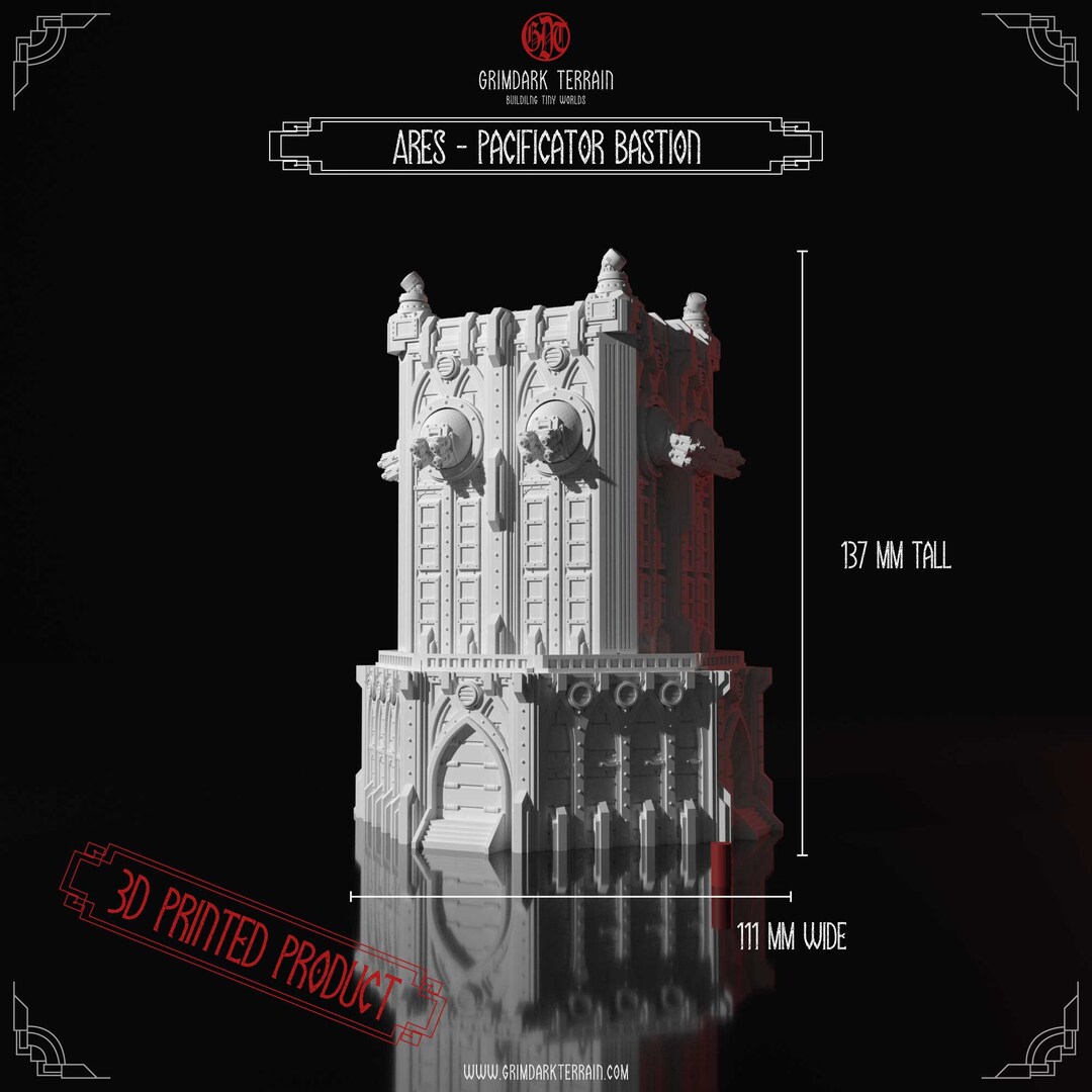 Grimdark Terrain Ares Pacificator Bastion - Etsy
