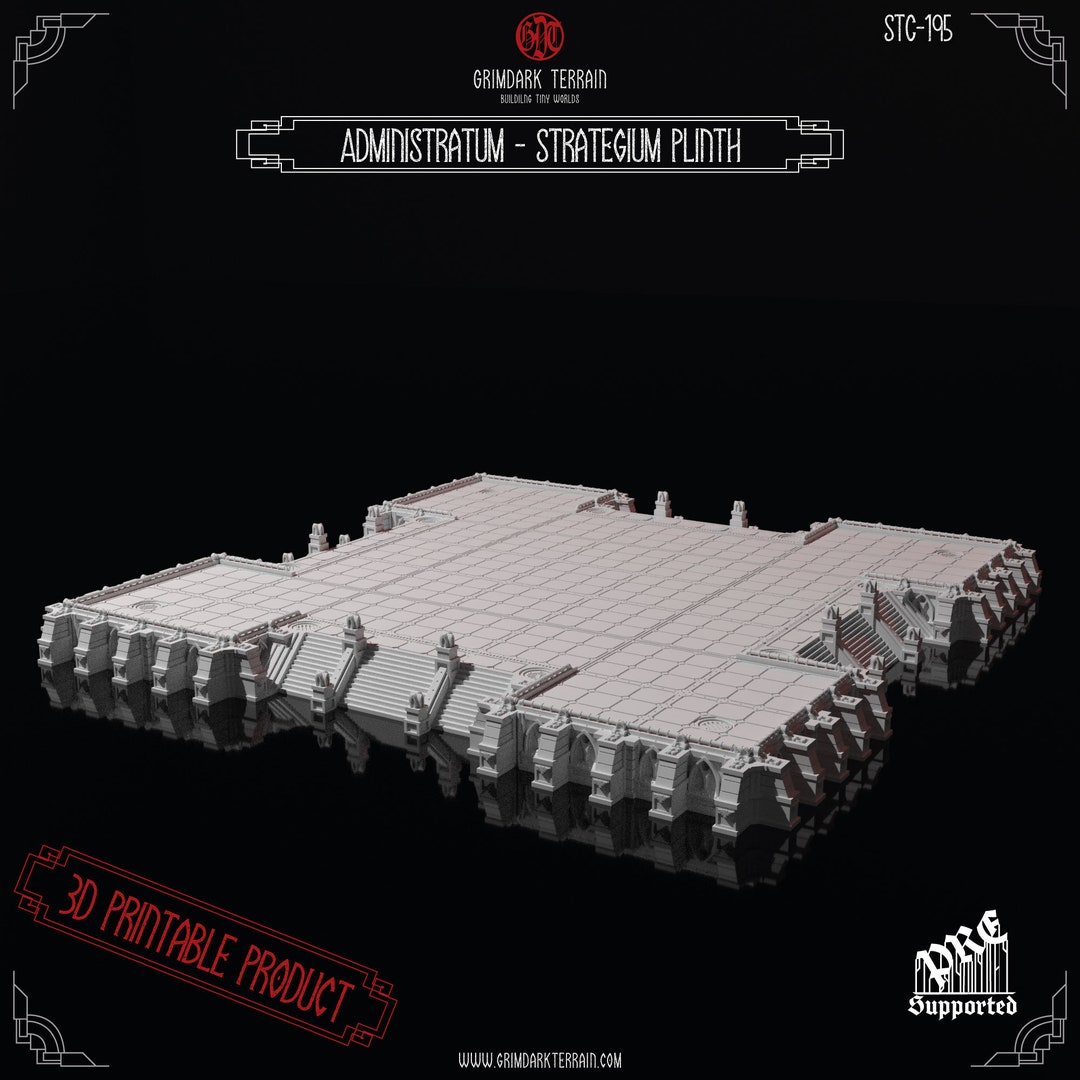 Grimdark Terrain Administratum Strategium Plinth - Etsy