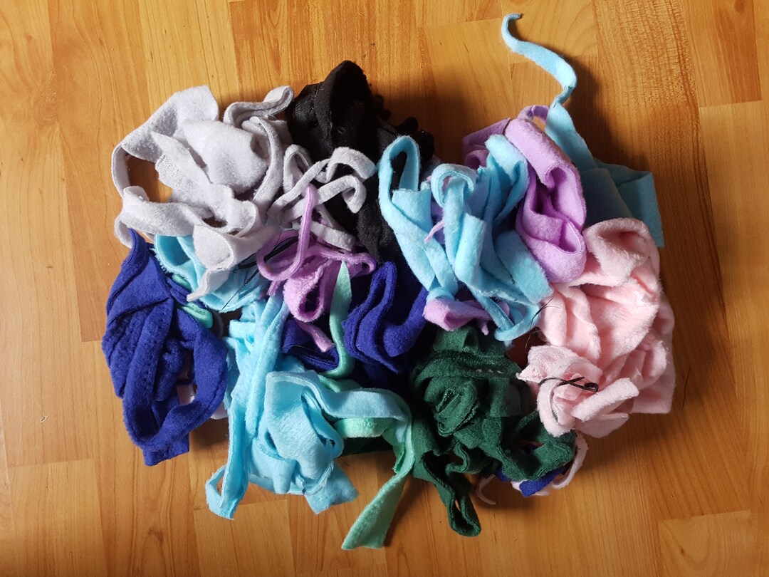 Fleece Fabric Scraps Confetti Digging Material Nesting Material - Etsy