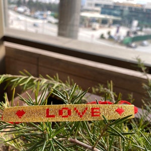 Personalized Motto Bracelets , Customizable Christmas Couple Bracelets ...