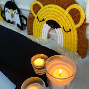 Macrame Rainbow Animal Character, Giraffe Rainbow, Penguin Rainbow ...