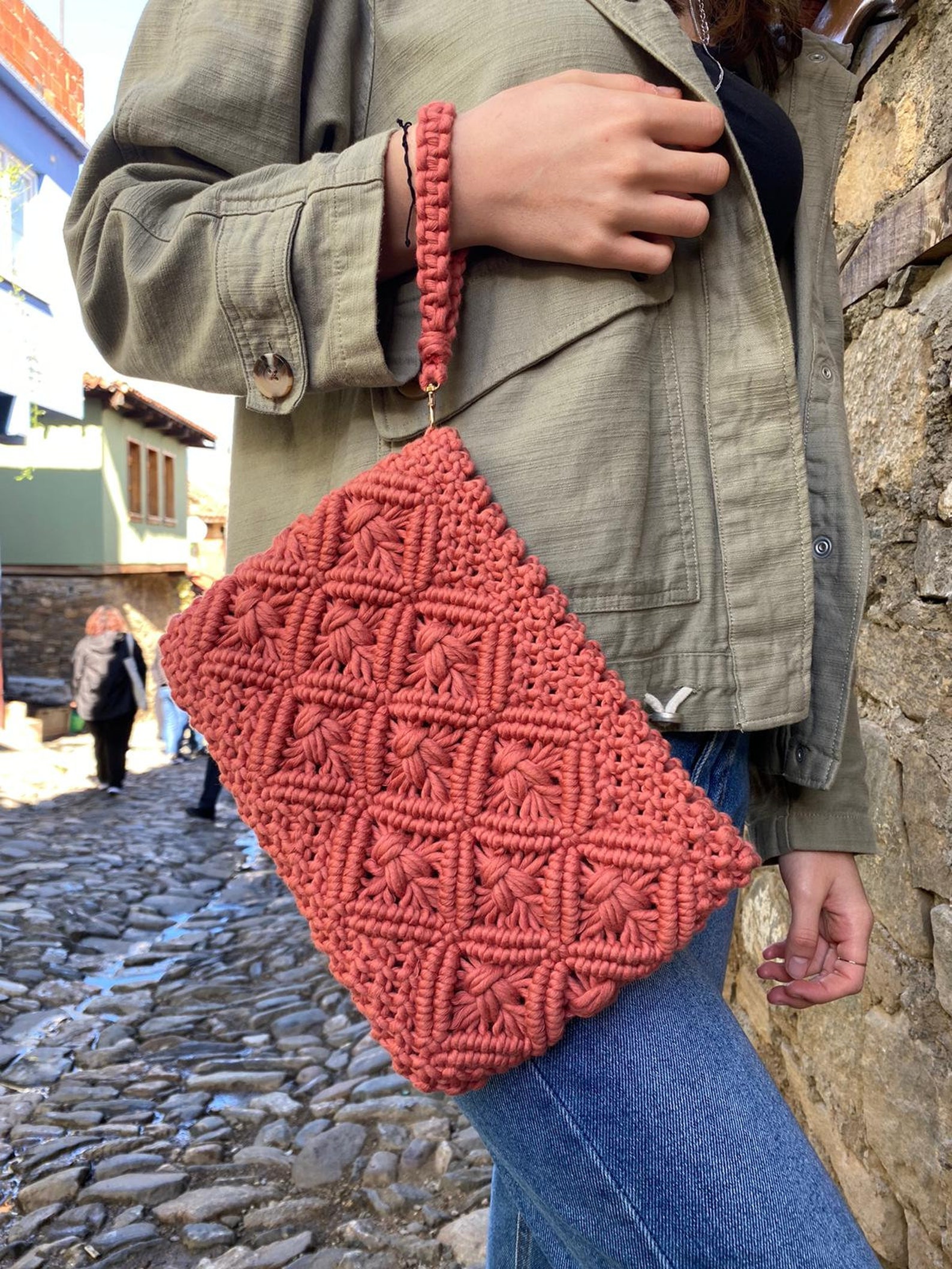 Boho Style Clutch Purse / Bohemian Macrame Clutch / Luxury Women's Bag ...