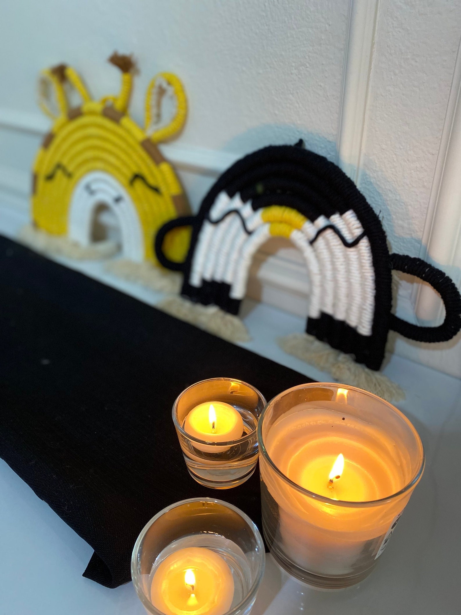 Macrame Rainbow Animal Character, Giraffe Rainbow, Penguin Rainbow ...