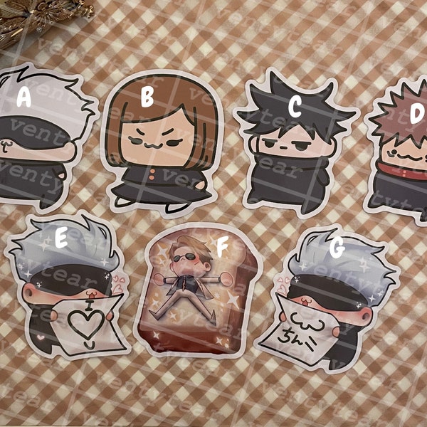 Jujutsu Kaisen Stickers Pack - Etsy