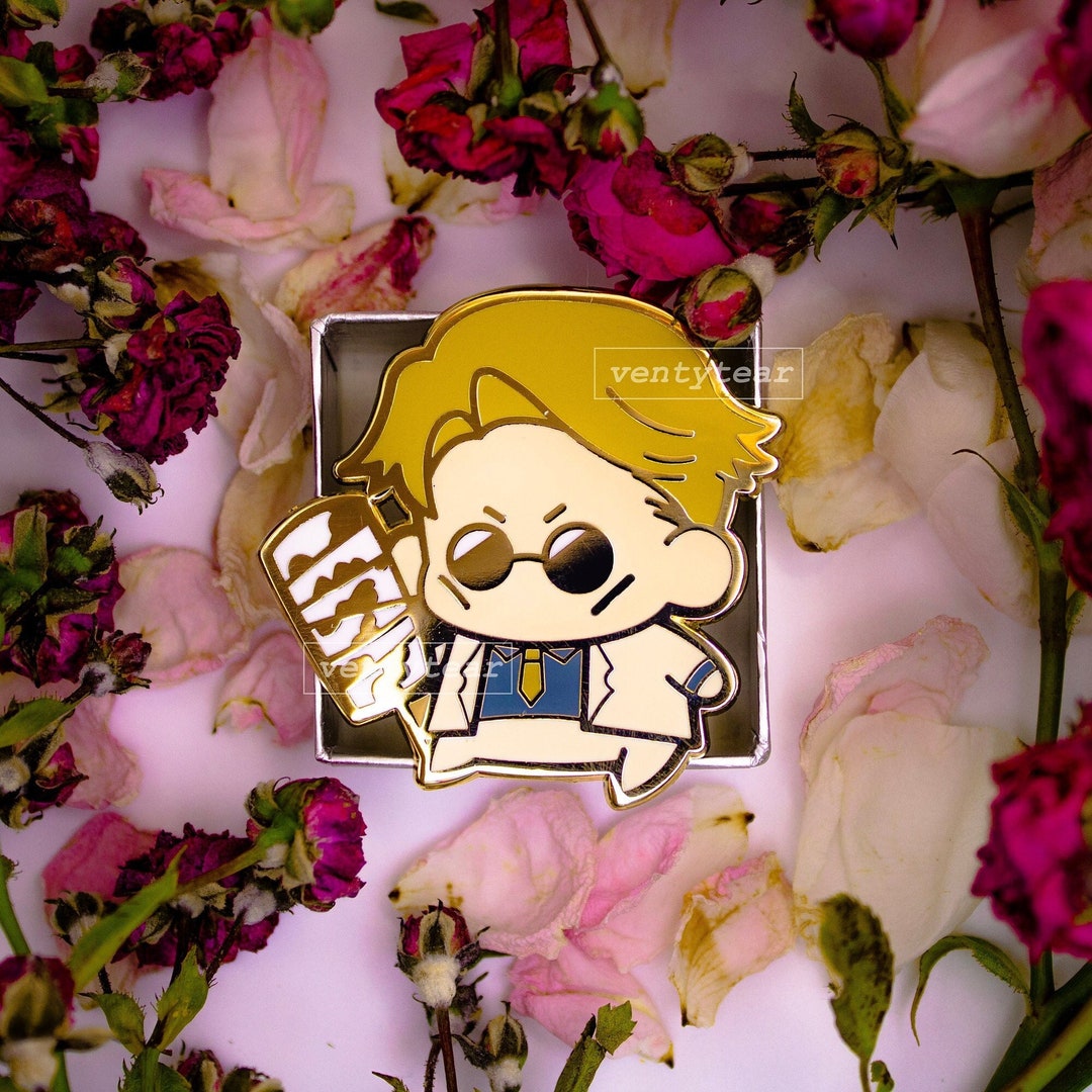 Overtime JK Sorcery Cute Chibi/ 2 Inch Gold Hard Enamel Pin - Etsy