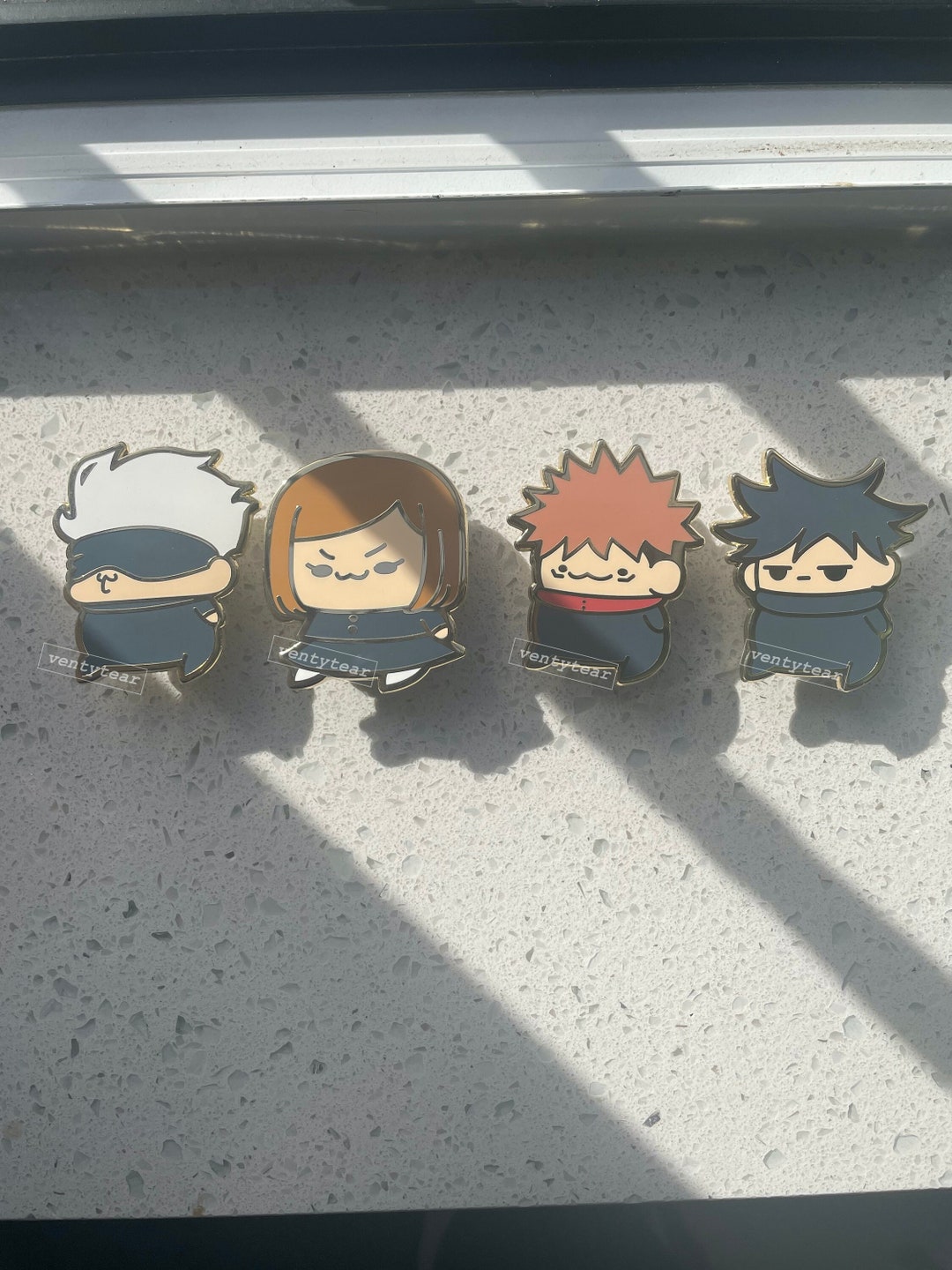 Team JK Sorcery Cute Chibi/ 2 Inch Gold Hard Enamel Pin - Etsy