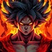 DBZ Goku Flaming Image Art High Quality NFT - Etsy