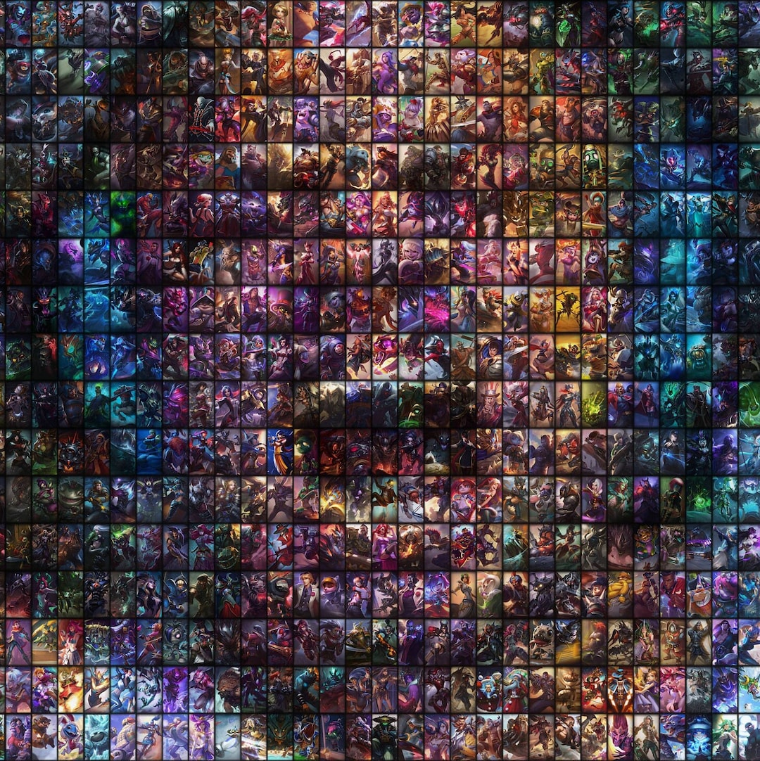 NFT League of Legends Whole Collection Skin Wall Art Digital Print ...