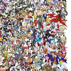 All Game Heroes Characters Collection Wall Art Digital Print Poster ...