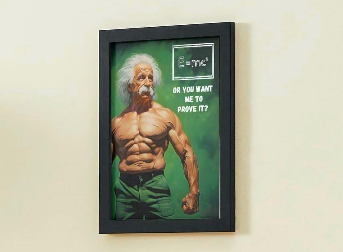 Albert Einstein E =mc2 | Math Poster Digital Wall Art Printable Gift - Etsy