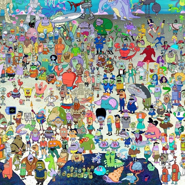 Spongebob Poster - Etsy