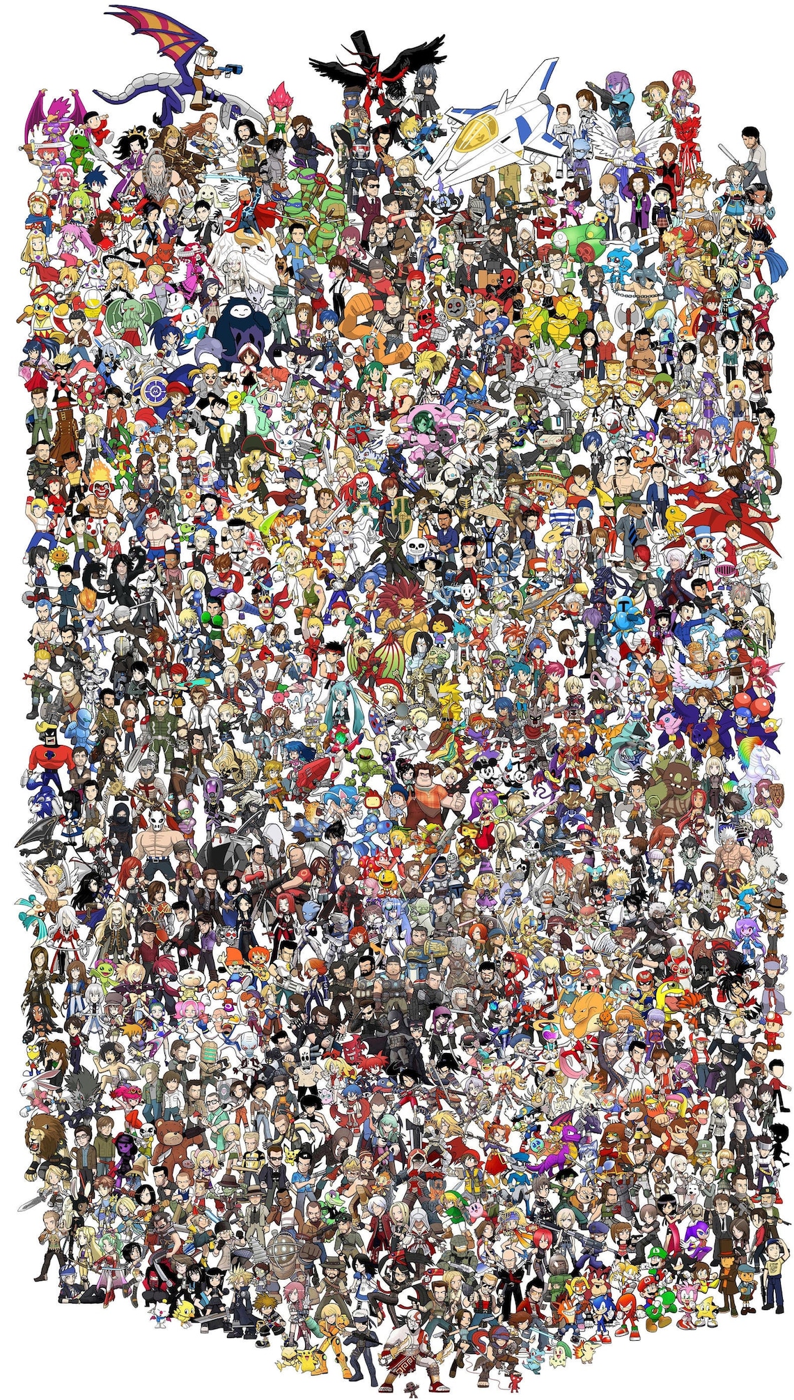 All Game Heroes Characters Collection Wall Art Digital Print Poster ...