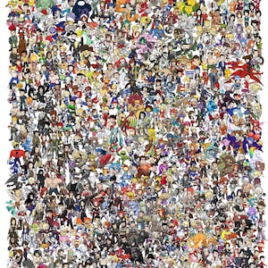 All Game Heroes Characters Collection Wall Art Digital Print Poster ...