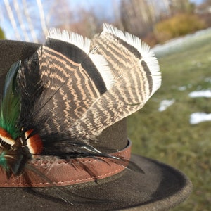 Turkey Feather for Hat Cowboy, Fedora, Trilby for Men, Women, Unisex ...