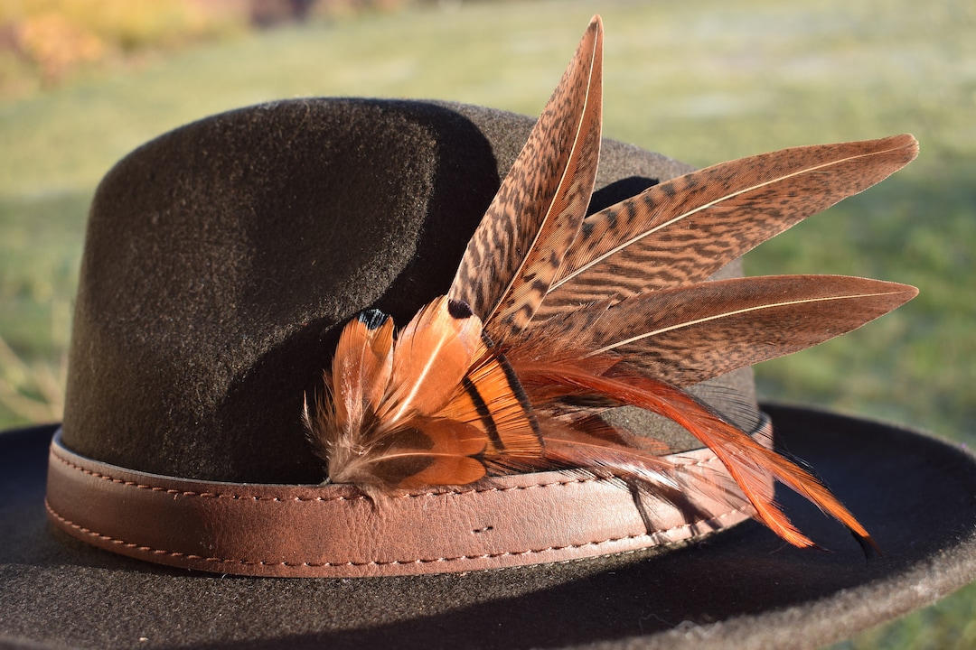 Hat Feathers for Men, Women, Unisex, Handmade, Western Style, Texas ...