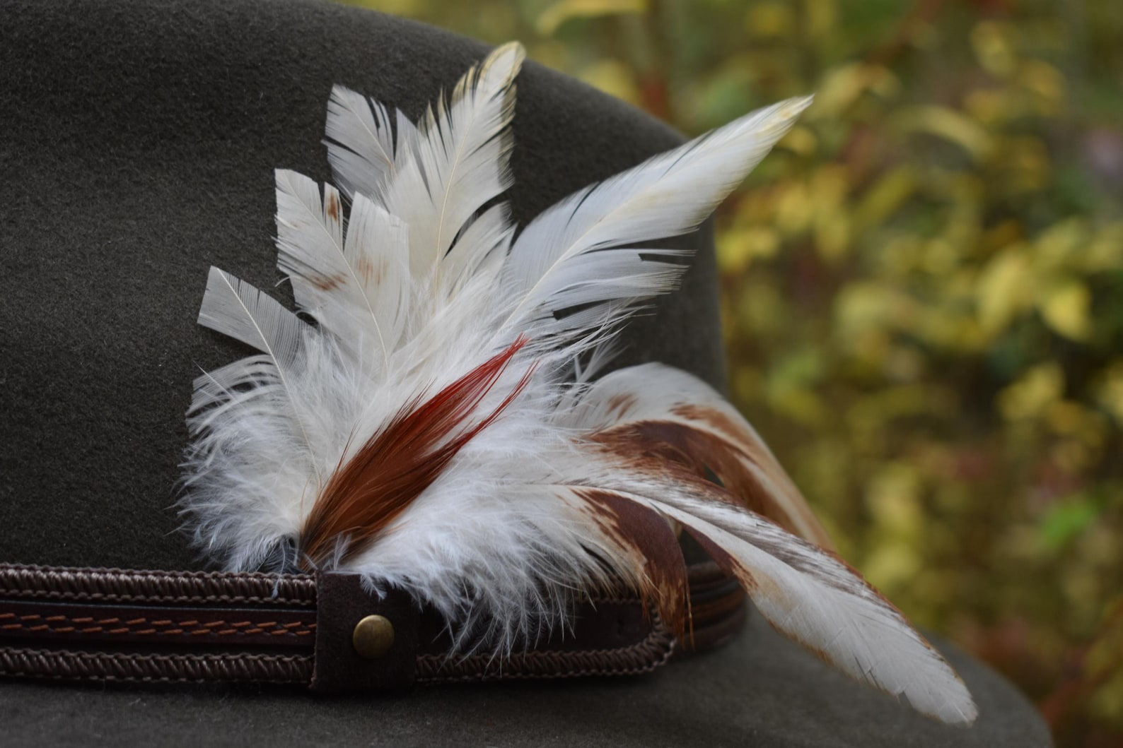 Hat Feathers for Men, Women, Unisex, Handmade, Trilby, Fedora Hat. 24 ...