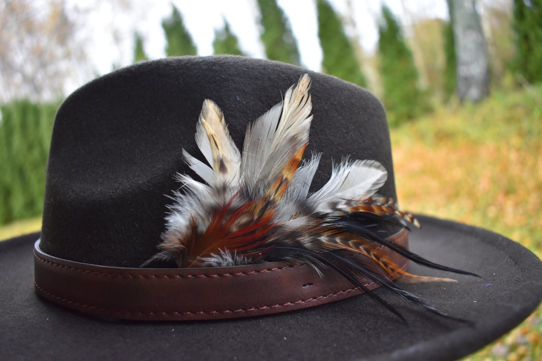 Hat Feathers for Men, Women, Unisex, Handmade, Western Style, Texas ...
