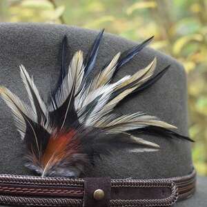Hat Feathers for Men, Women, Unisex, Handmade, Trilby, Fedora Hat. 24 ...