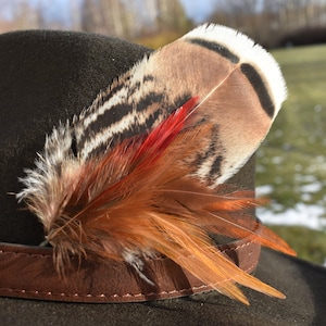 Turkey Feather for Hat Cowboy, Fedora, Trilby for Men, Women, Unisex ...
