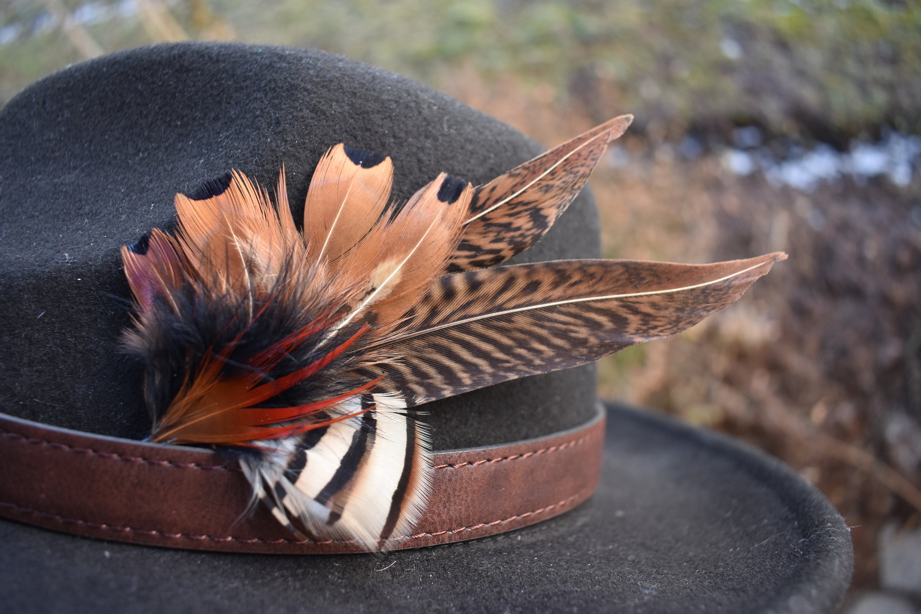 Hat Feathers for Men, Women, Unisex, Handmade, Western Style, Texas ...