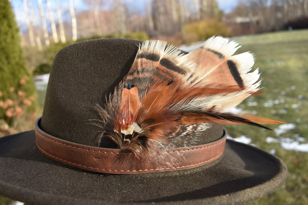 Turkey Feather for Hat Cowboy, Fedora, Trilby for Men, Women, Unisex ...