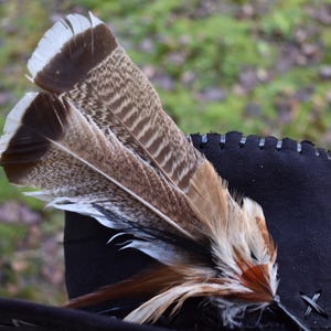 Turkey Feather for Hat Cowboy, Fedora, Trilby for Men, Women, Unisex ...