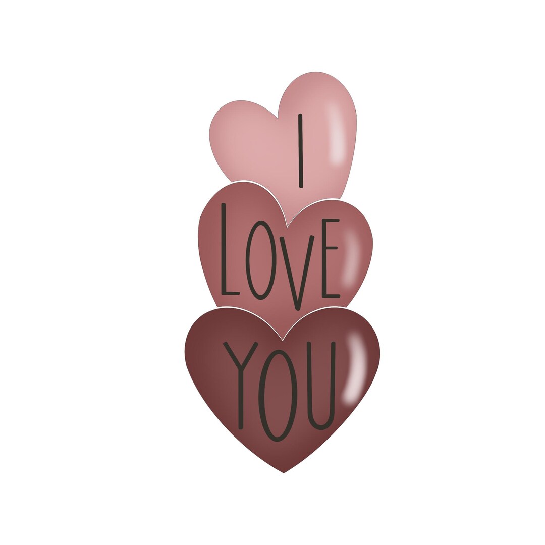 Stackable Heart Cookie Cutters 3-piece - Etsy