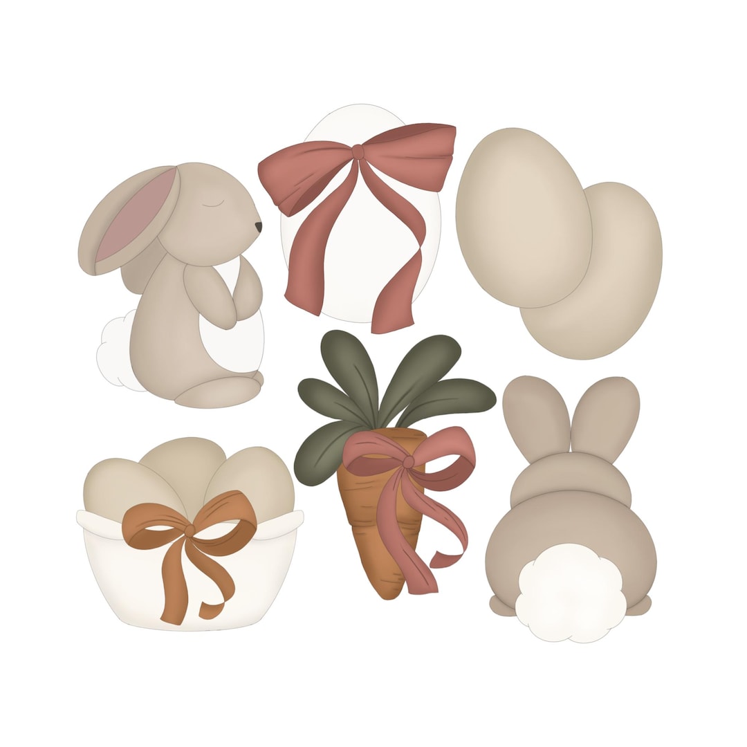 Mini Coquette Easter Cookie Cutters - Etsy
