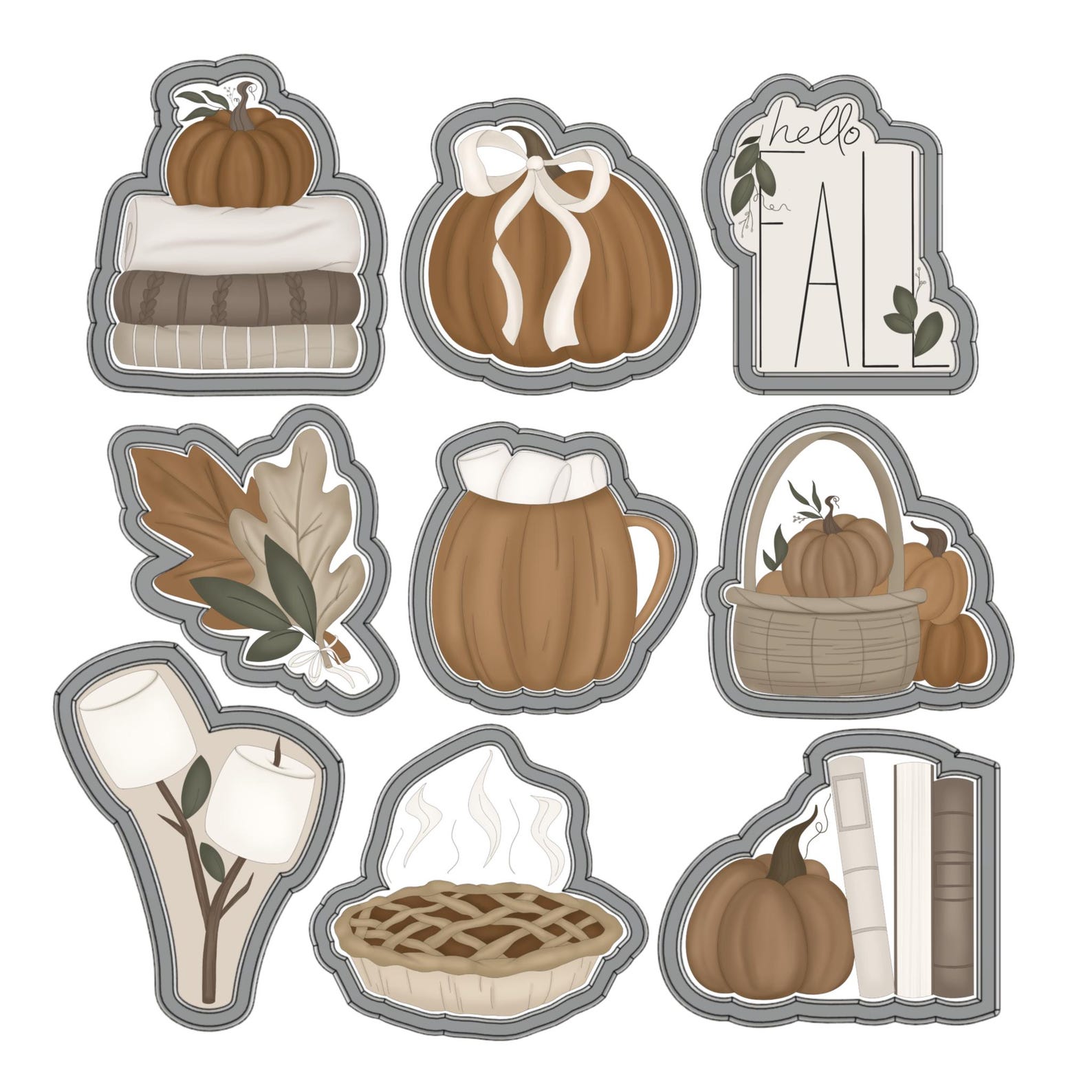 Cozy Season Class Cookie Cutters - Etsy