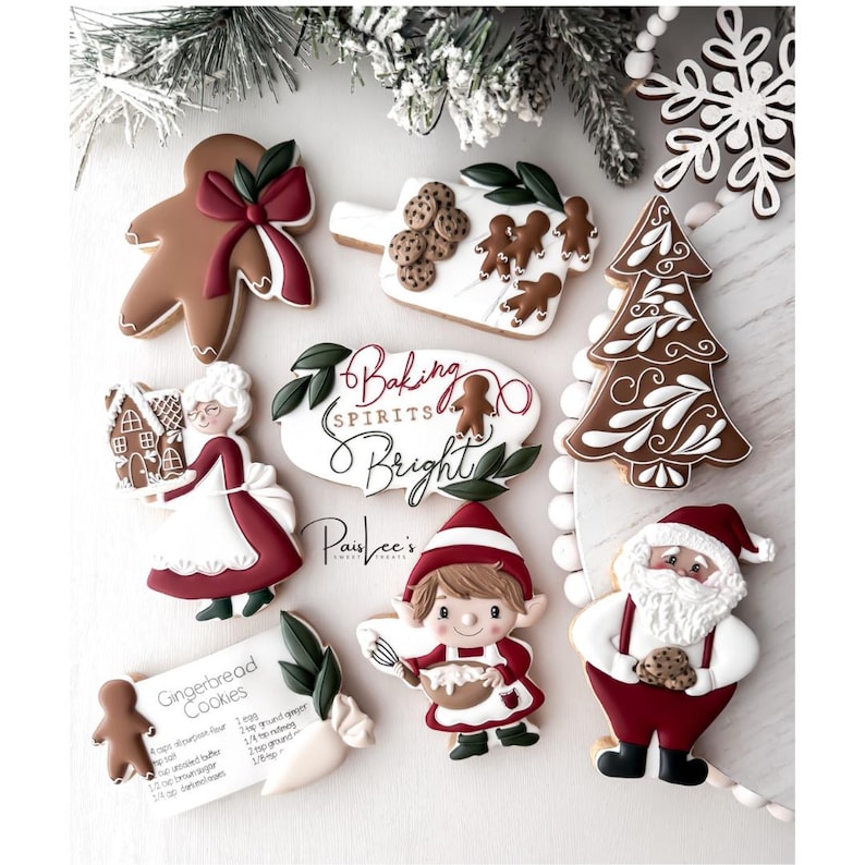 Baking Spirits Bright Class Cookie Cutters - Etsy