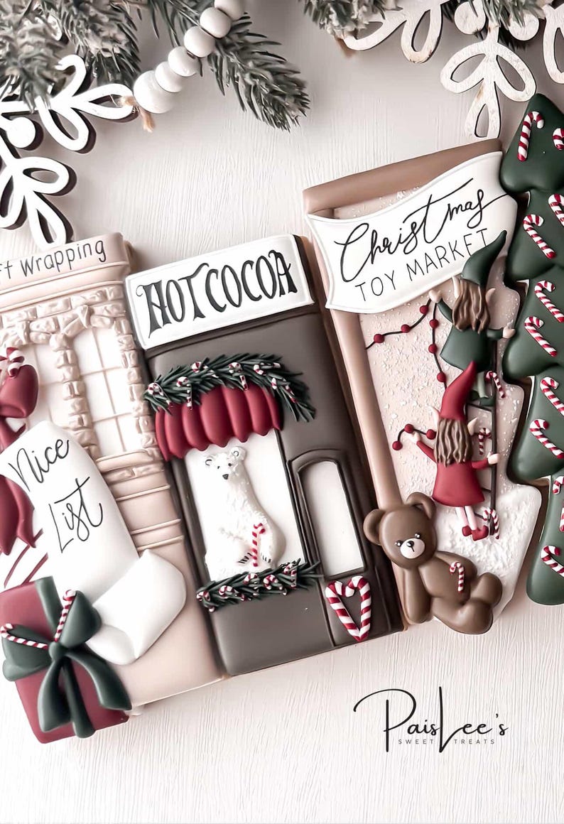 Amy's Candy Cane Village Class Cookie Cutters - Etsy