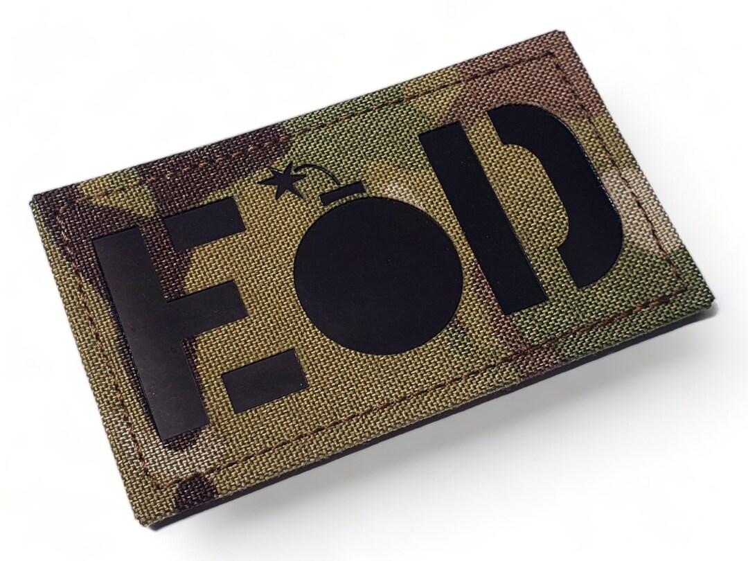 Eod With Bomb Velcro Patch 3 5 X2 70 Fabrics 21 Backings