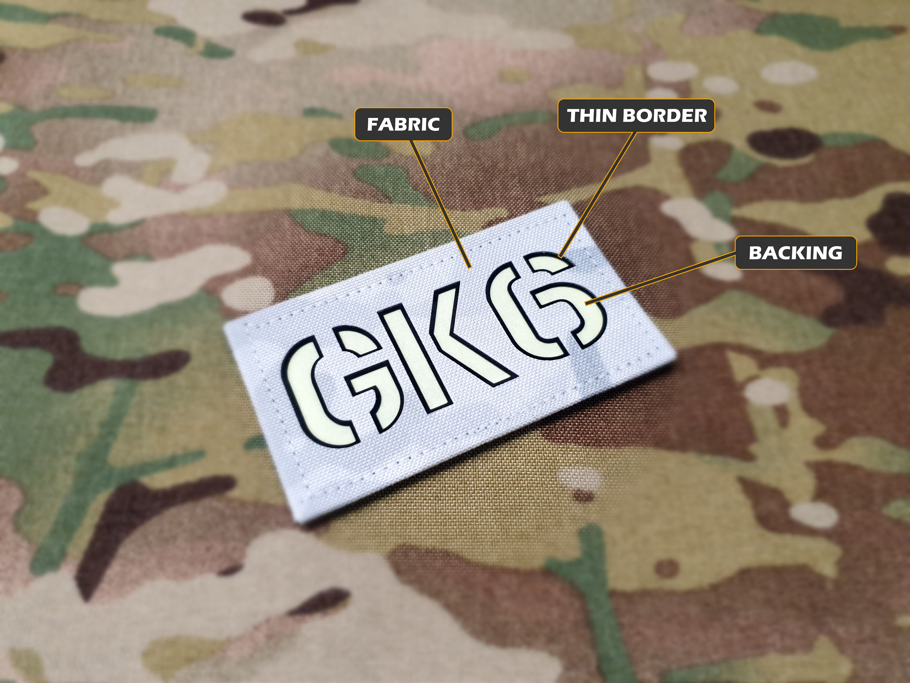 Custom Callsign Velcro® Patch - 3.5''x2'' - 70 Fabrics & 21 Backings ...