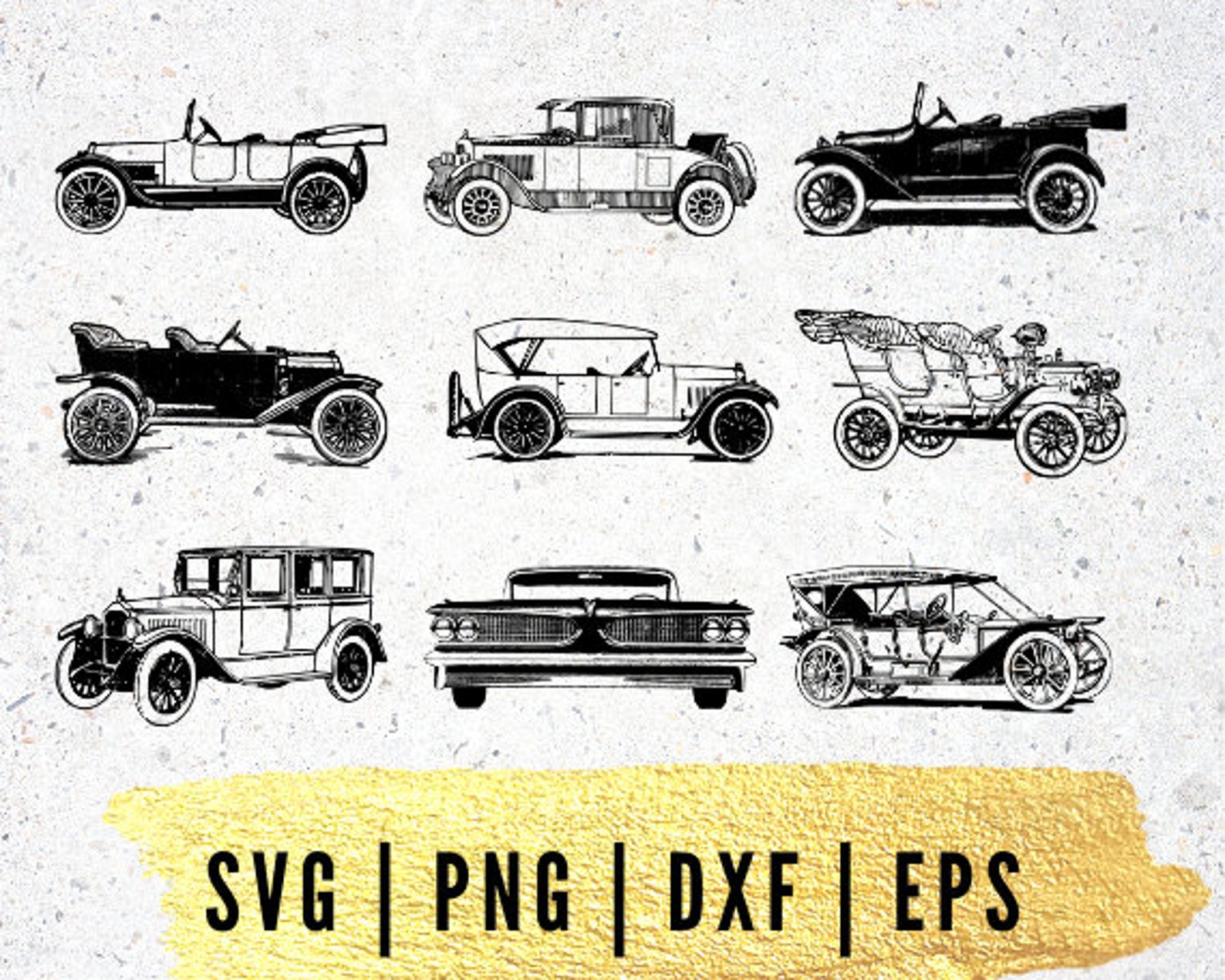 Classic Cars SVG Bundle, Vintage Cars SVG Bundle, Instant Download, Svg ...