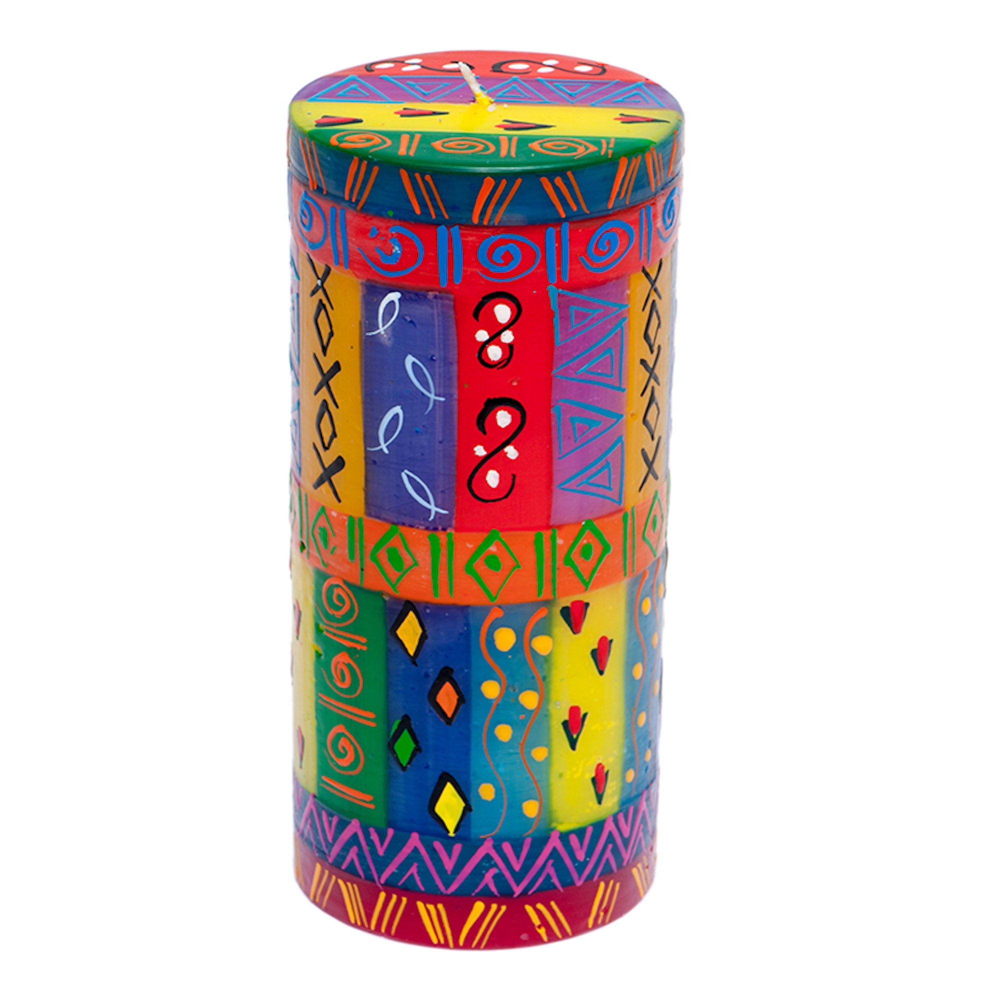 Fairtrade Colourful Pillar Pyramid and Ball Candles African - Etsy