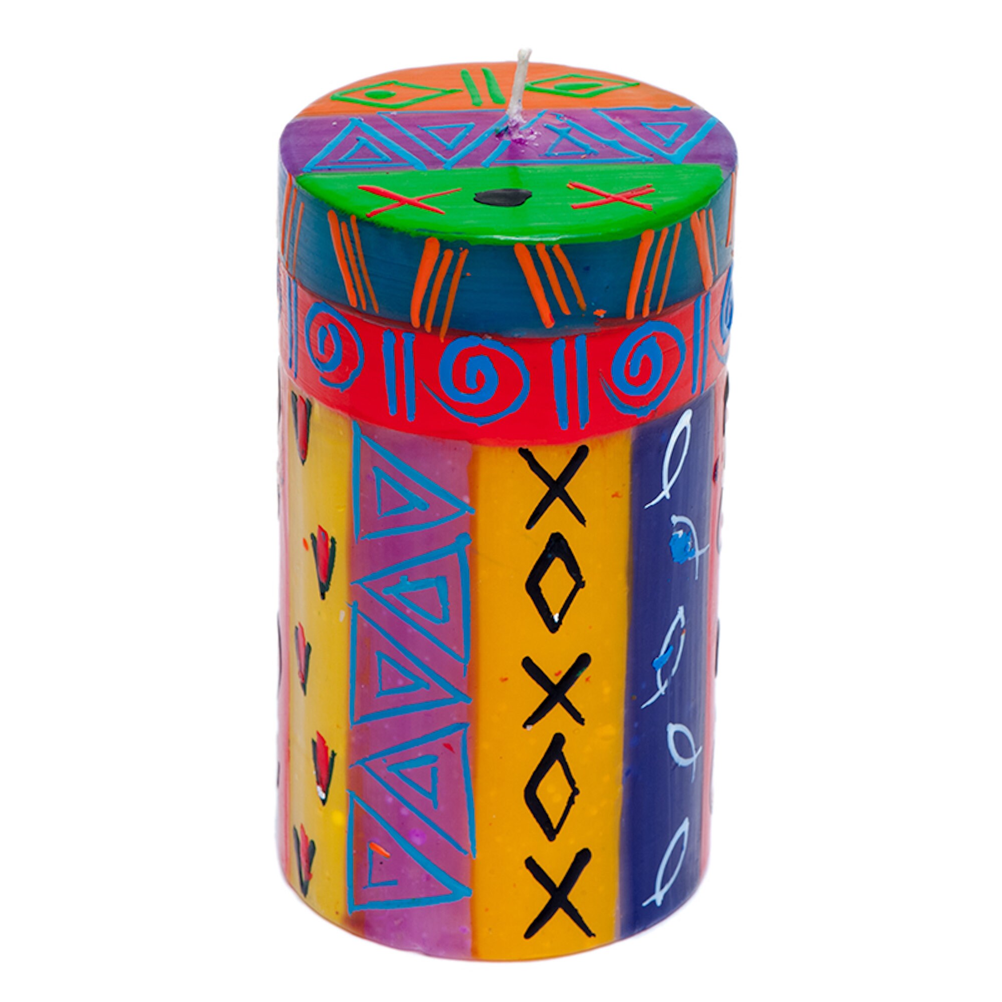Fairtrade Colourful Pillar Pyramid and Ball Candles African - Etsy