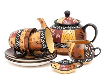 Ceramic Tea Set - Etsy