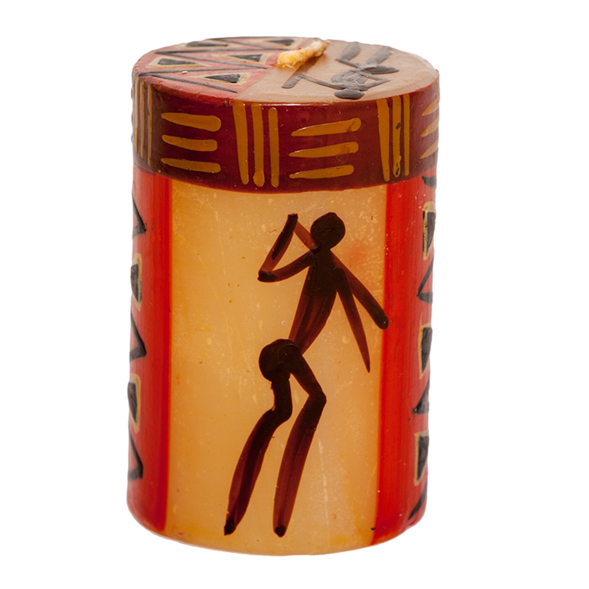 Fairtrade Colourful Pyramid, Pillar & Ball Candles African Print ...