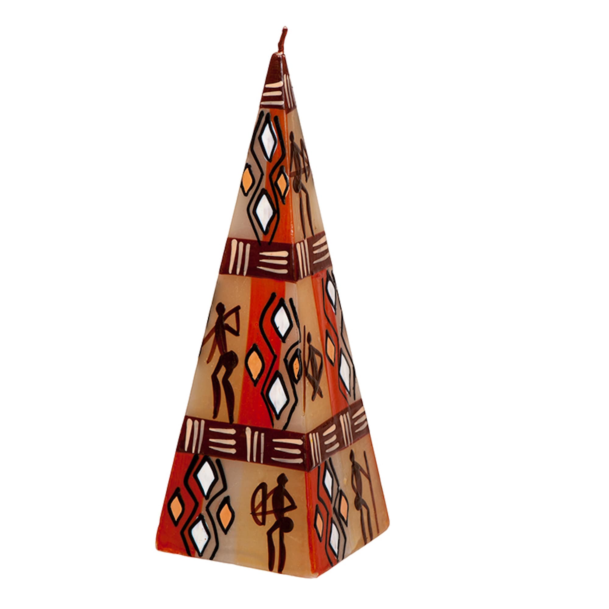 Fairtrade Colourful Pyramid, Pillar & Ball Candles African Print ...