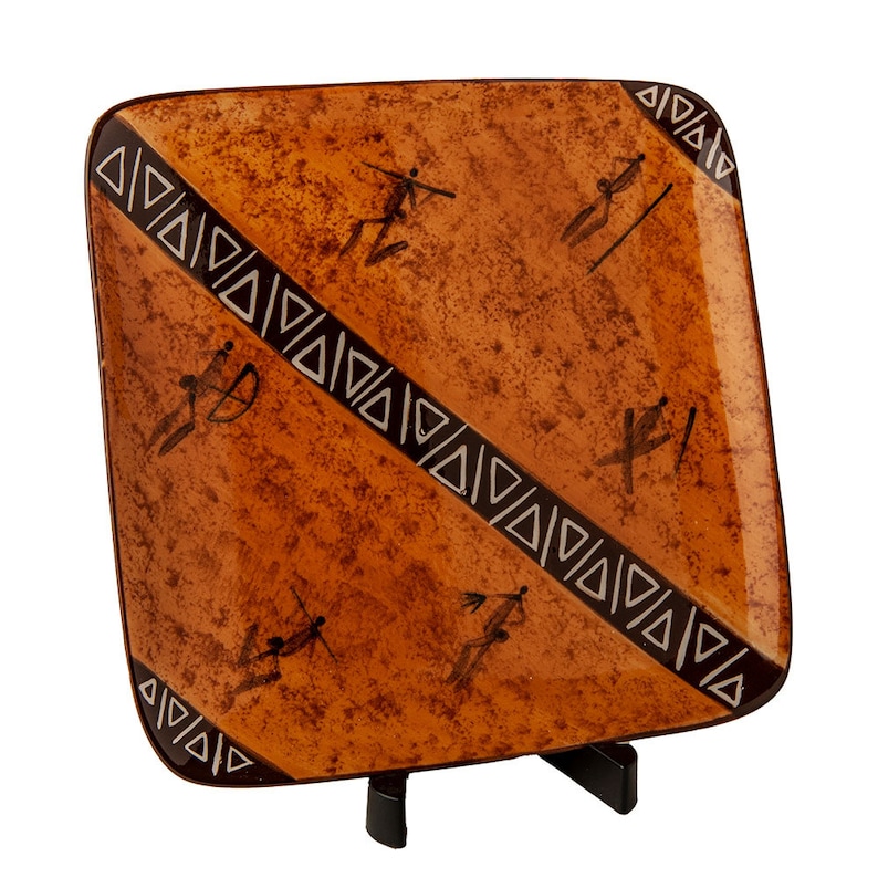 Fairtrade Colourful Ceramic Dinnerware African Print San - Etsy