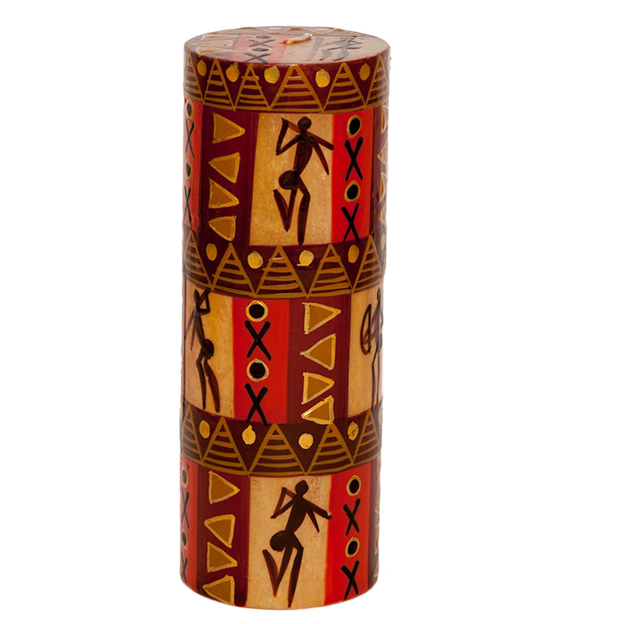 Fairtrade Colourful Pyramid, Pillar & Ball Candles African Print ...