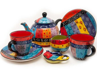 Ceramic Tea Set - Etsy