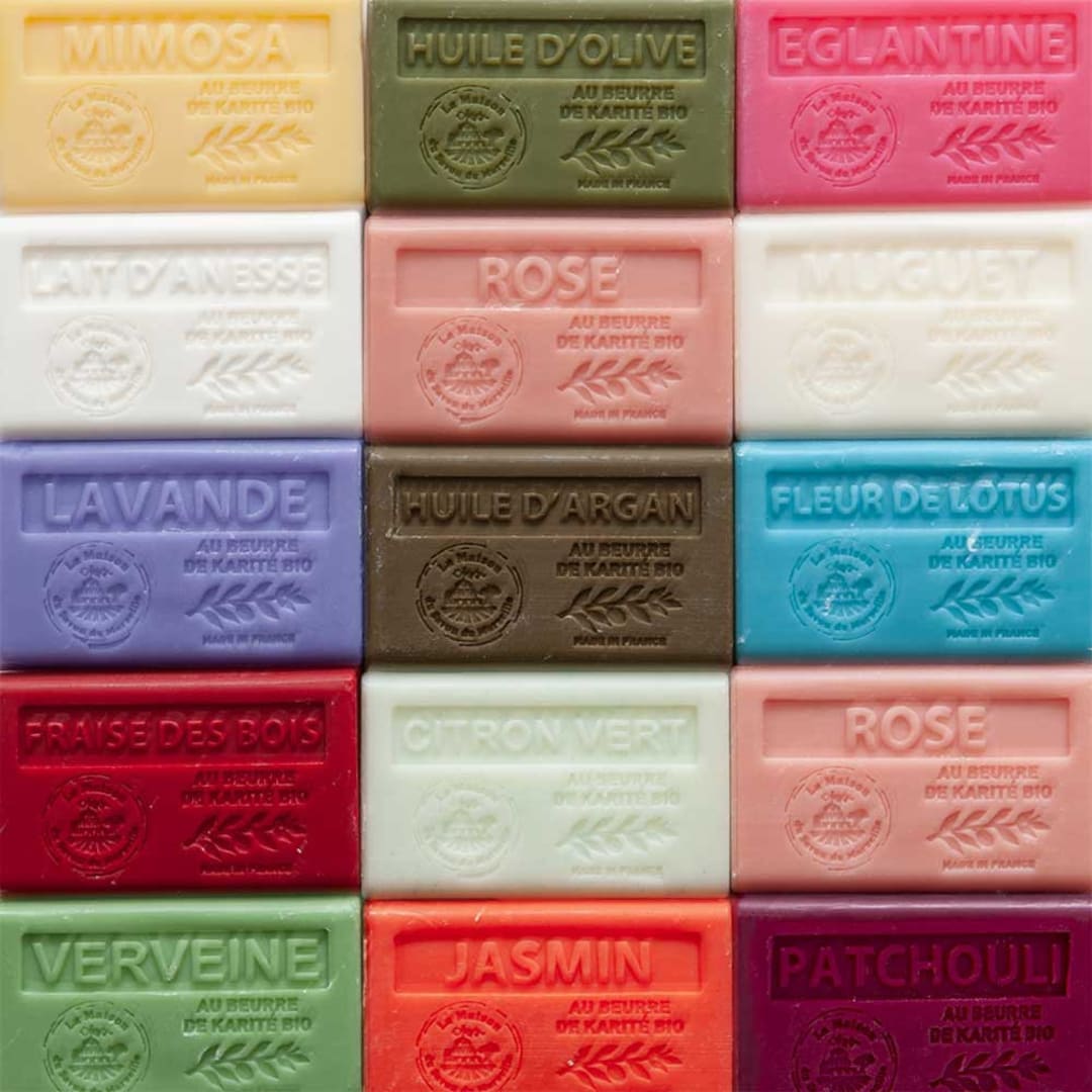 French Soap - Savon De Marseille Soap With Organic Shea Butter 60g Bars ...