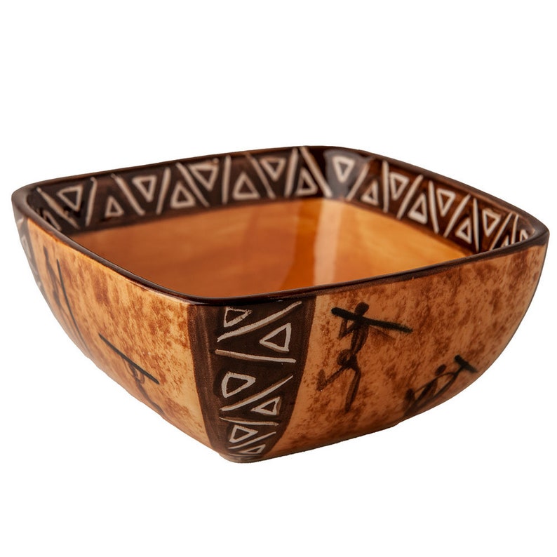 Fairtrade Colourful Ceramic Dinnerware African Print San - Etsy